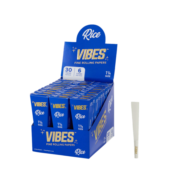 VIBES™ Cones Box - 1.25" - Rice - The Green Lab