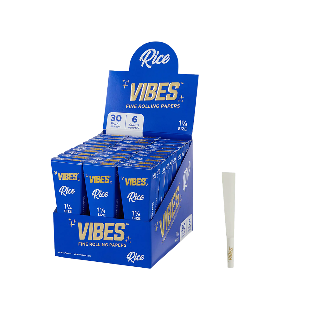 VIBES™ Cones Box - 1.25" - Rice - The Green Lab